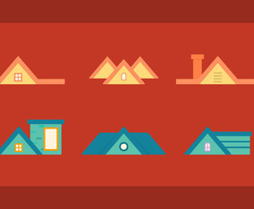 Free Rooftops Vector 3