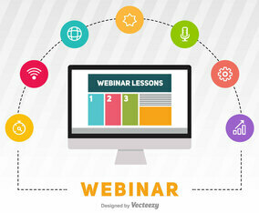 Webinar Communication Infographic Vector | FreeVectors