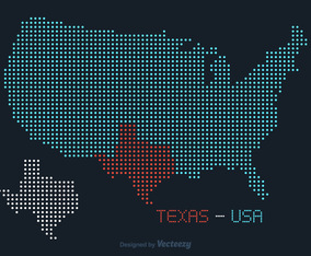 Free texas map - Vector Art