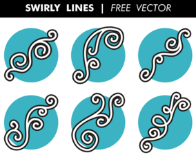 Free swirly lines - Vector Art