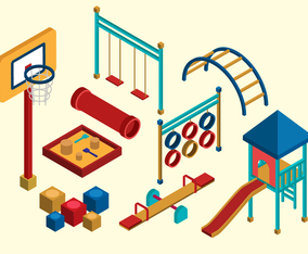 Free playgrounds - Vector Art