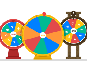 Free spinning wheels - Vector Art