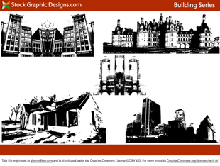 Free buildings - Vector Art