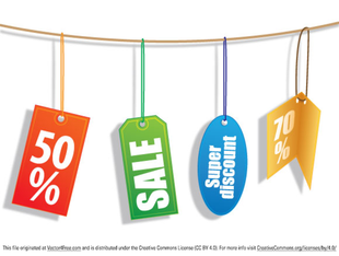 Free price tag - Vector Art