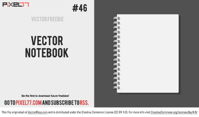 Free notebook - Vector Art