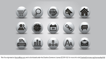 Free admin button - Vector Art