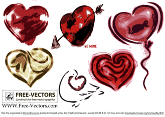 Free heart tattoo - Vector Art