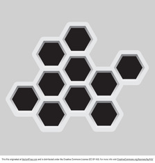 Free hexagon - Vector Art