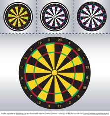 Free dart board - Vector Art