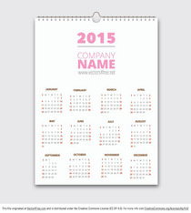 Free desk calendar - Vector Art