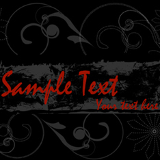Decorative Text Label Vector | FreeVectors