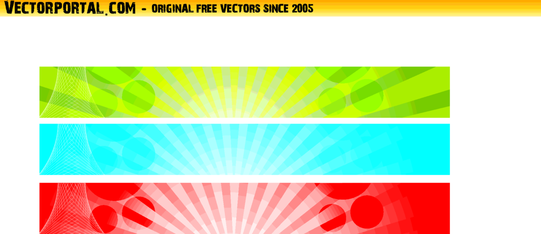 Abstract 728x90 Banner Backgrounds | FreeVectors