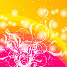 Free Floral Vector With Swirls | FreeVectors