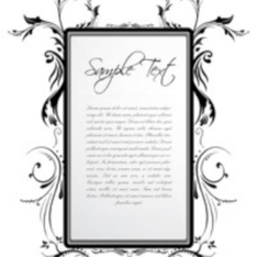 Decorative Text Label Vector | FreeVectors