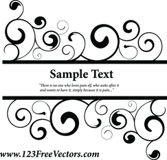 Decorative Text Label Vector | Freevectors