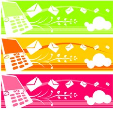 Two Color Banners | FreeVectors