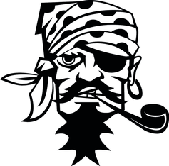 One-eyed Pirate Vector | FreeVectors