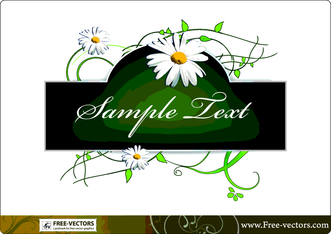 Decorative Text Label Vector | FreeVectors