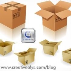 3D Box Template PSD | FreeVectors