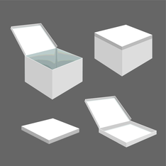 3D Box Template PSD | FreeVectors