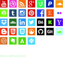 Social Network Grid | FreeVectors