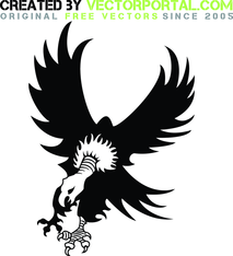 Eagle Attacking Vector Image | FreeVectors