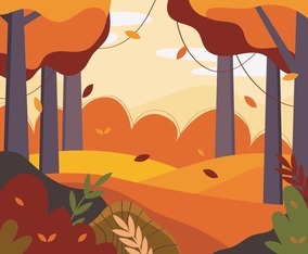 Fall Scenery Background | FreeVectors