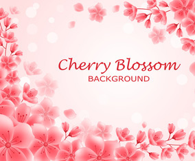 Floral Pink Vector Background | FreeVectors