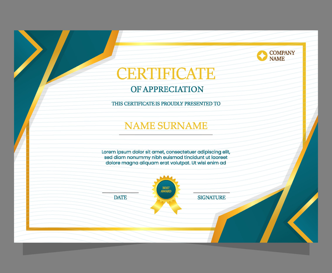 Certificate Of Appreciation Template