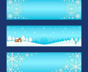Free winter banner - Vector Art