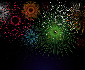 Free fireworks celebration - Vector Art