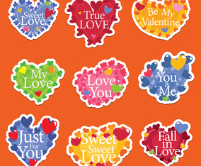 Free heart sticker - Vector Art