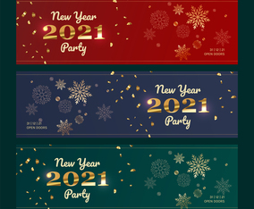 Free new year banner - Vector Art