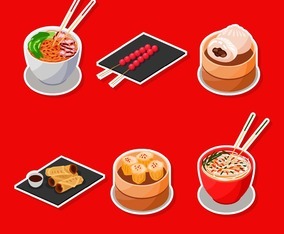 chinese food icons - 18379 Free Vectors to Download | FreeVectors