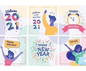 New Year Countdown for Social Media Post Template