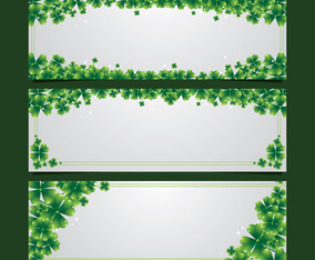 Free shamrock banner - Vector Art