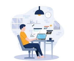 Free people from above - Vector Art