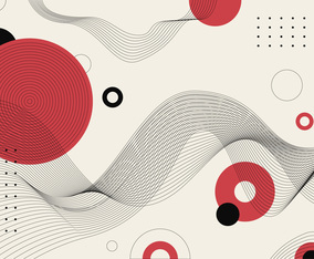 Red Abstract Web Lines Vector Graphic | FreeVectors