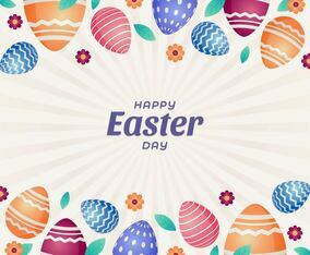 Happy Easter Headers | FreeVectors