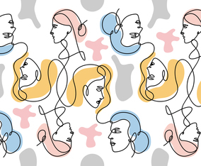 line art faces - 3650 Free Vectors to Download | FreeVectors