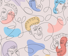 line art faces - 3650 Free Vectors to Download | FreeVectors