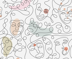 line art faces - 3650 Free Vectors to Download | FreeVectors