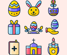 Free easter icons - Vector Art