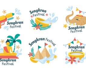 Songkran Festivity Sticker Set