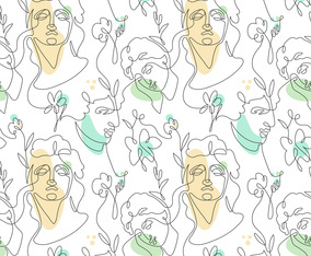 line art faces - 3650 Free Vectors to Download | FreeVectors