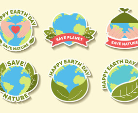 Earth Day Sticker Set
