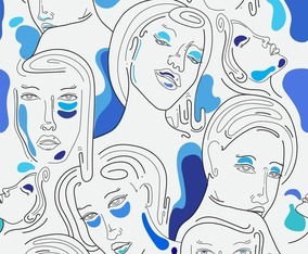 line art faces - 3650 Free Vectors to Download | FreeVectors