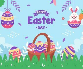 Happy Easter Headers | FreeVectors