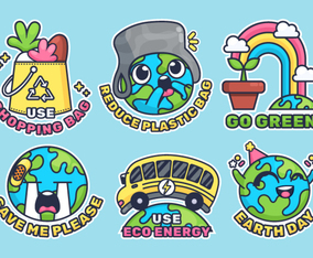Free sticker bundle - Vector Art