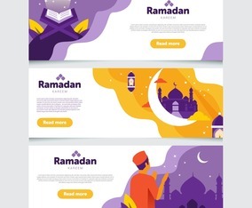Free islamic banner - Vector Art